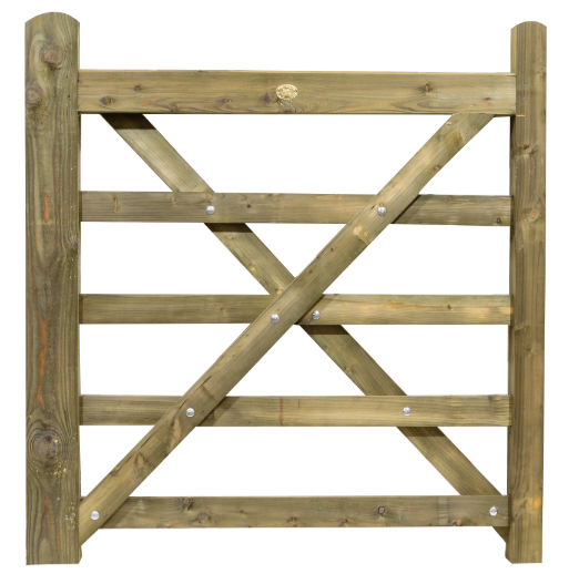 4FT 5 BAR TREATED FIELD GATE - Buy Online